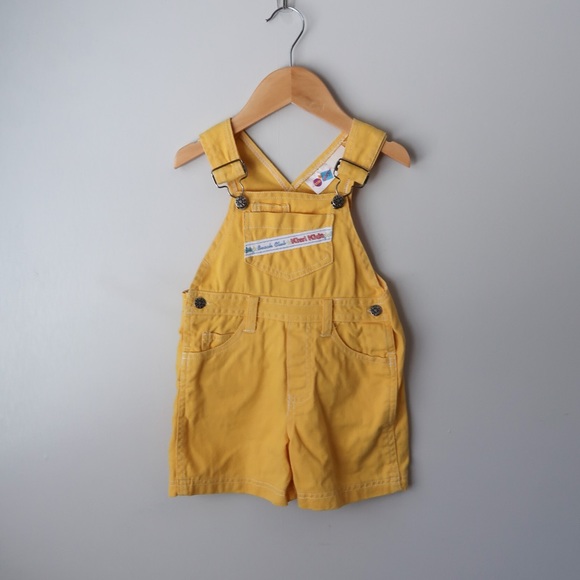 Vintage | Bottoms | Vintage Yellow Bib Overalls Shortalls | Poshmark